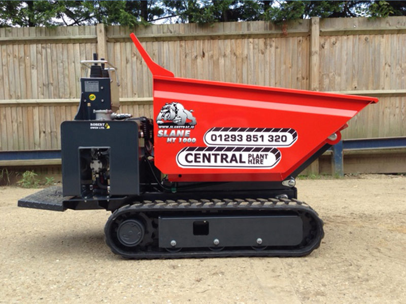 Skip Loading Tracked Dumper - Plant Hire Guide