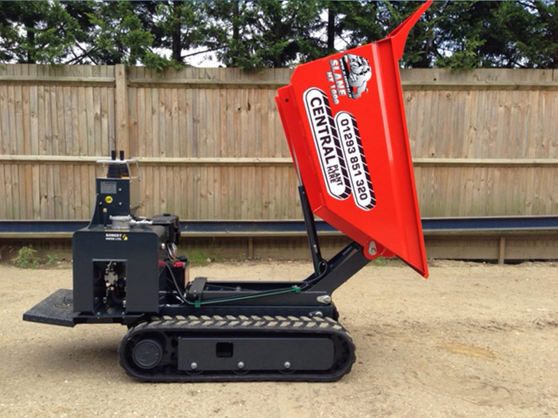Skip Loading Tracked Dumper - Plant Hire Guide