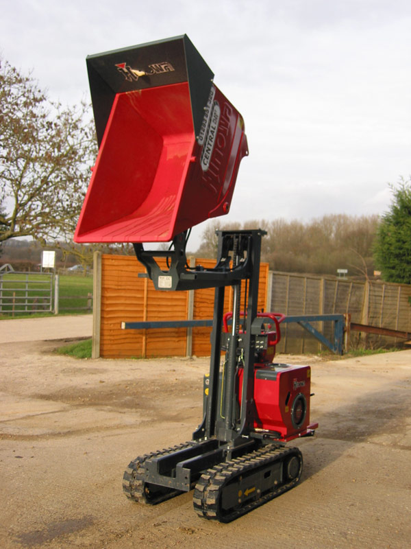 Skip Loading Tracked Dumper - Plant Hire Guide