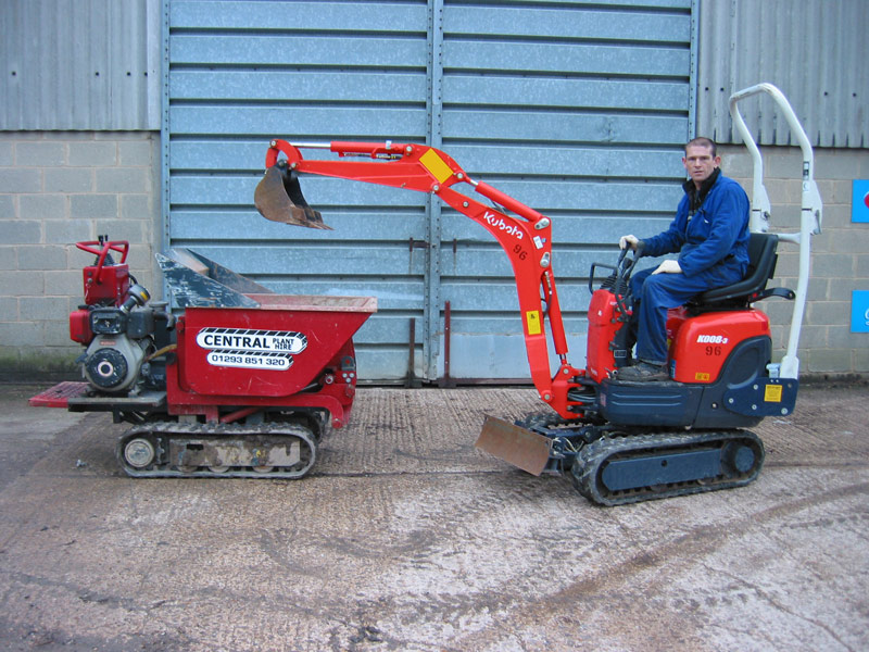 Skip Loading Tracked Dumper - Plant Hire Guide
