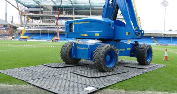 Stadium Upgrade Requires Removable Trackway For Cherry Pickers - Plant ...