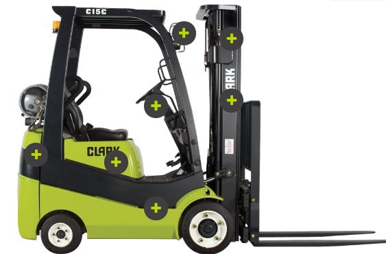 Clark Compact C15-C20sC with LPG Drive - Plant Hire Guide